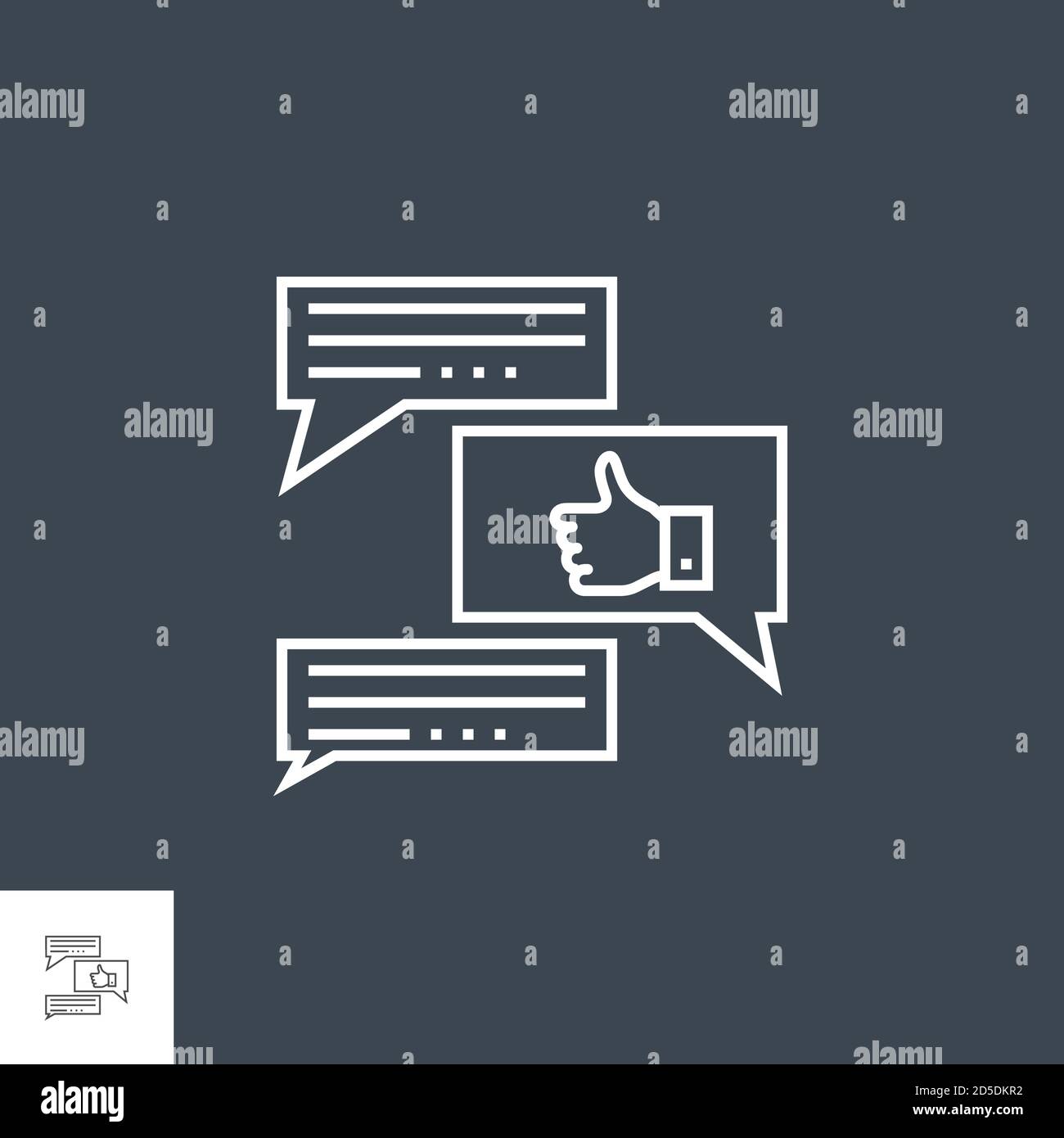 Feedback Line Icon Stock Vector Image & Art - Alamy