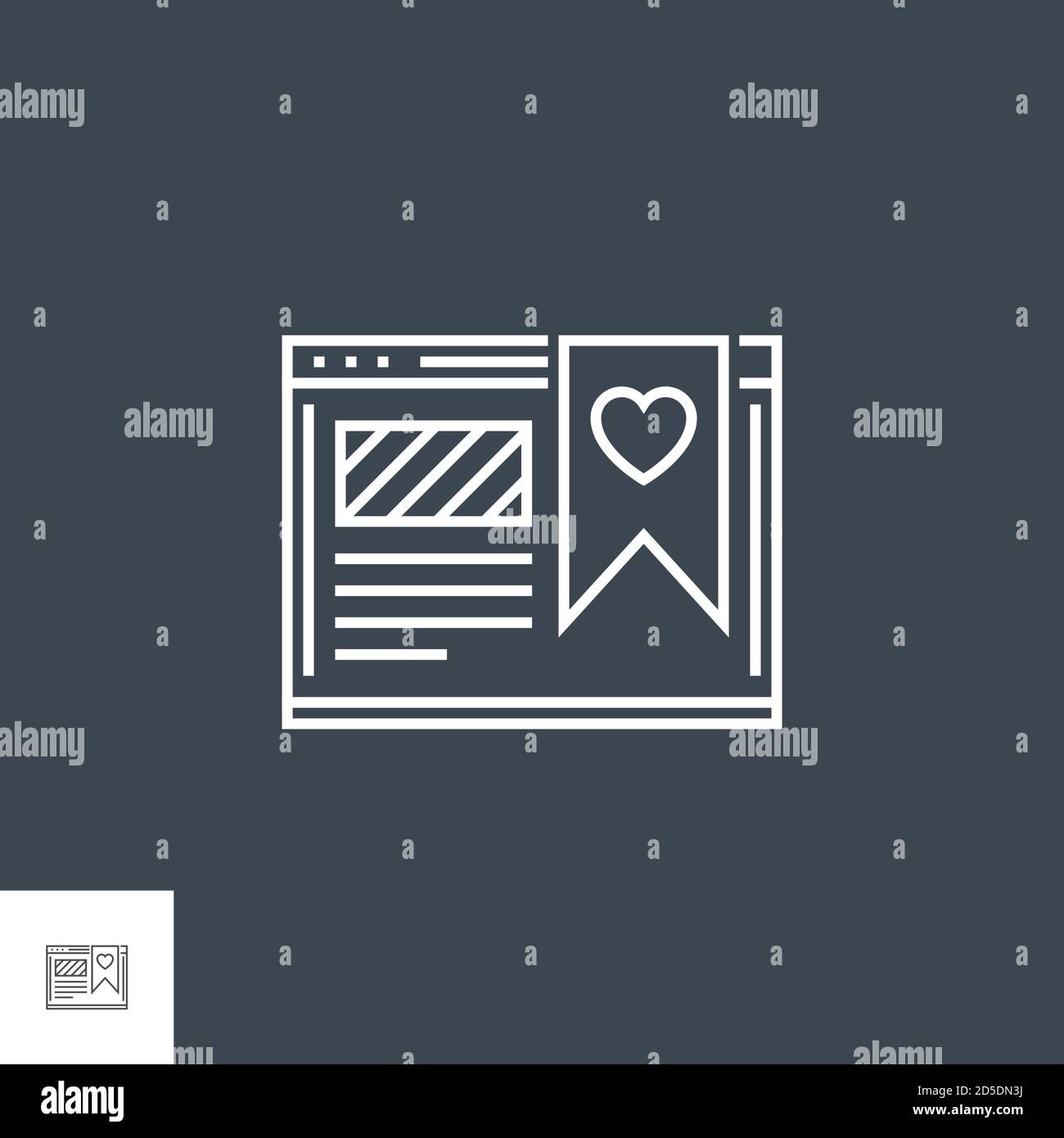 Favorites Line Icon Stock Vector Image & Art - Alamy