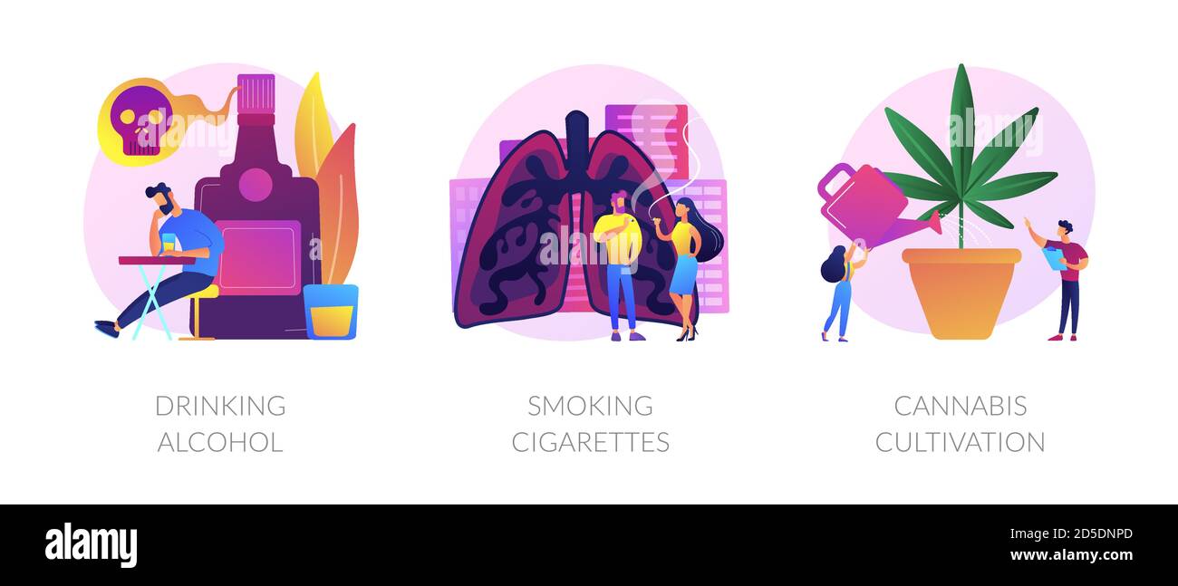 Addictions vector concept metaphors Stock Vector Image & Art - Alamy