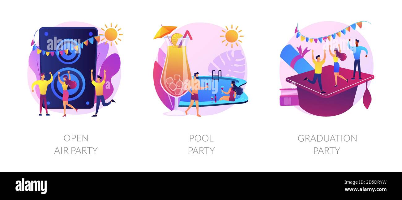 Outdoor party vector concept metaphors Stock Vector Image & Art - Alamy