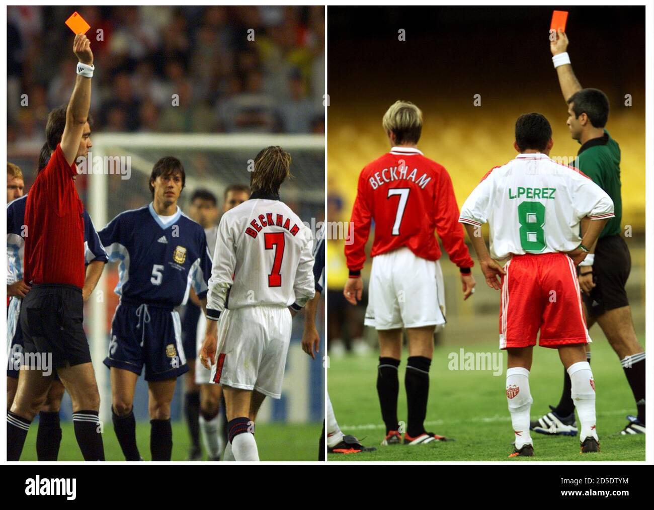1998 world cup beckham hi-res stock photography and images - Alamy