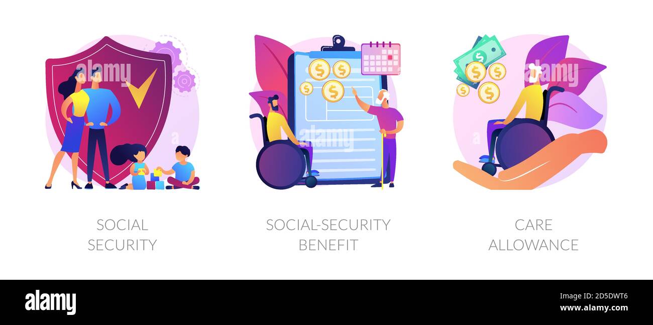 State social security system vector concept metaphors Stock Vector ...