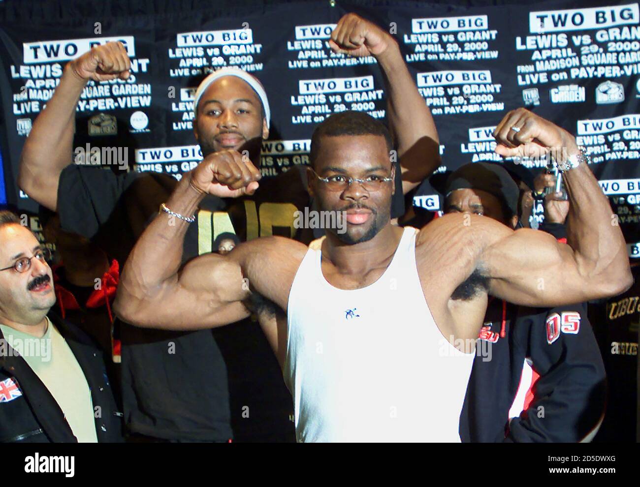 Champion Lennox Lewis At The Weigh In High Resolution Stock Photography ...