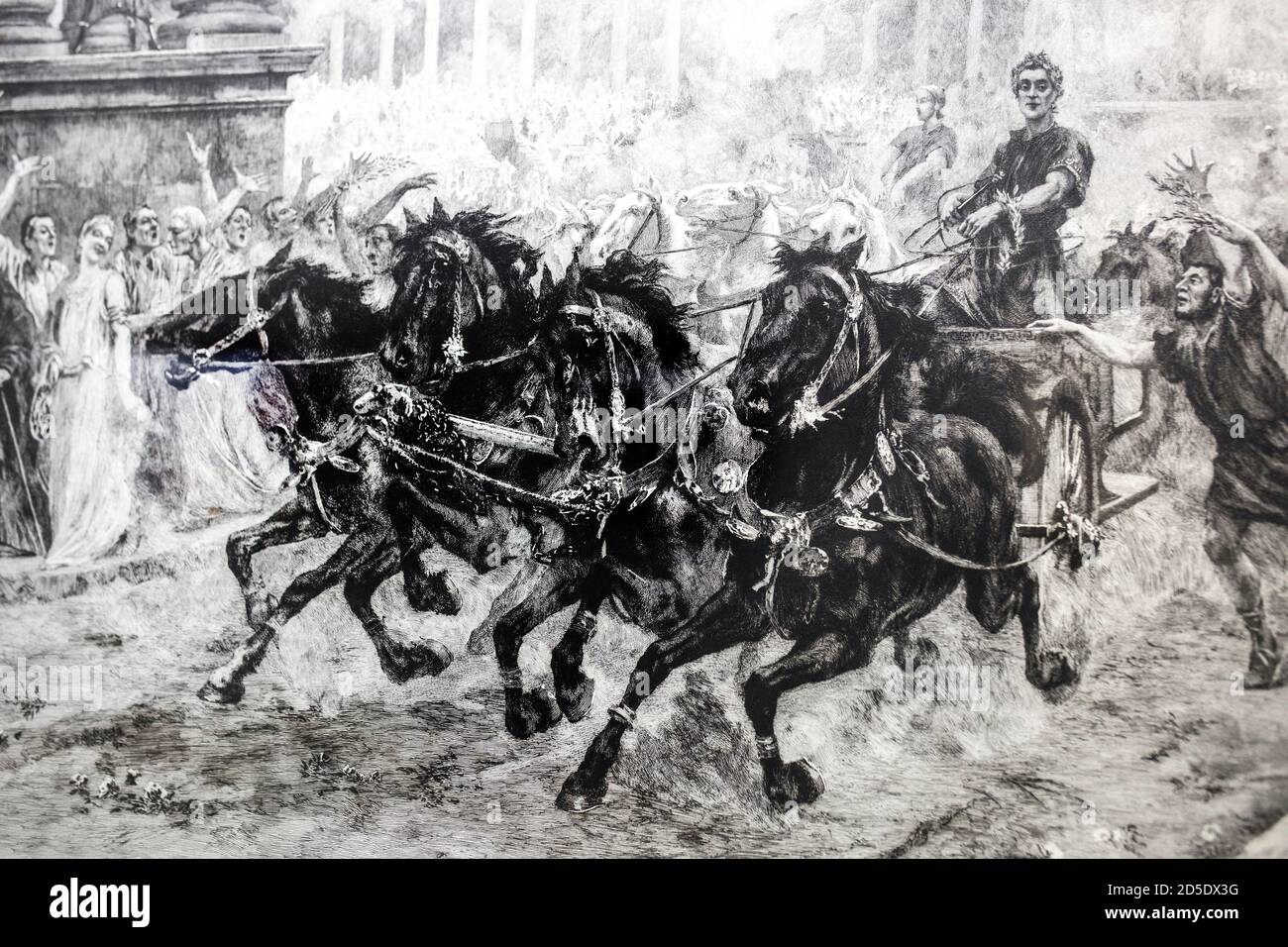 Roman Chariot Race Painting High Resolution Stock Photography and ...