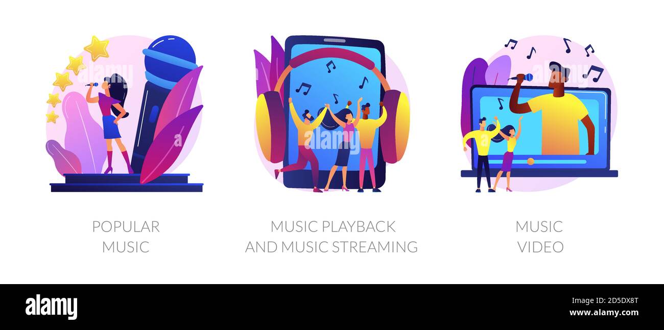 Music media production vector concept metaphors Stock Vector Image ...