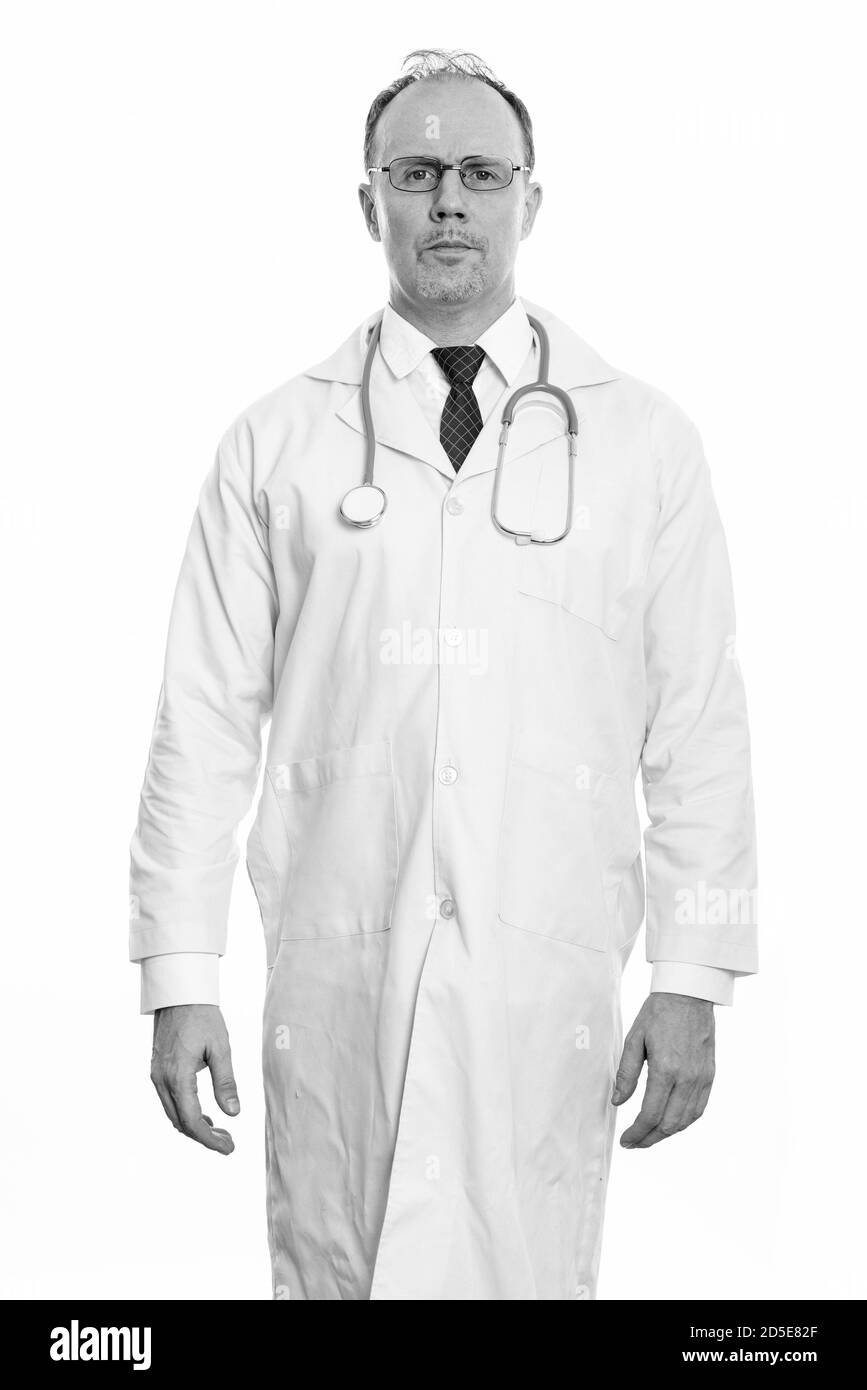 Physician standing Black and White Stock Photos & Images - Alamy