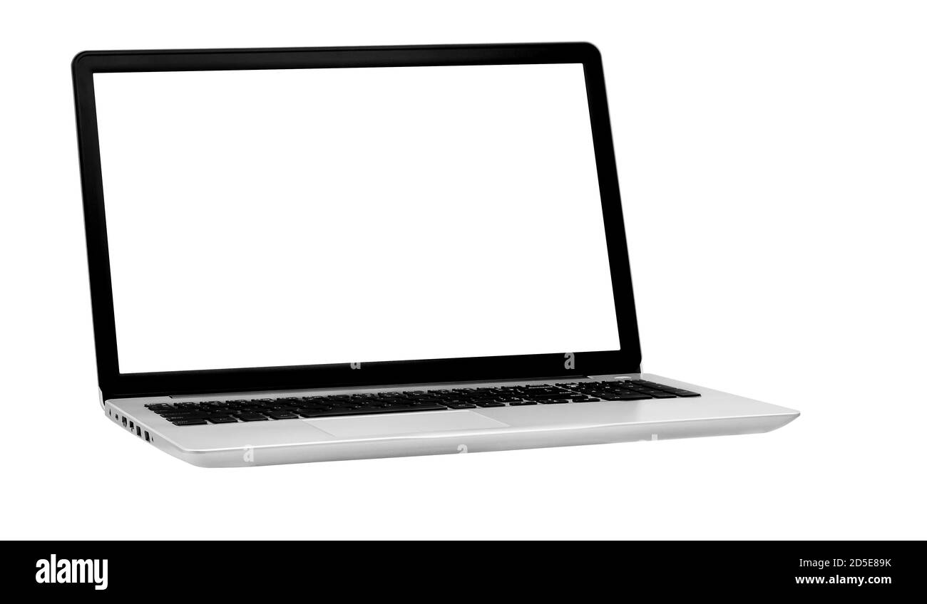 Laptop isolated on the white background with clipping path Stock Photo ...