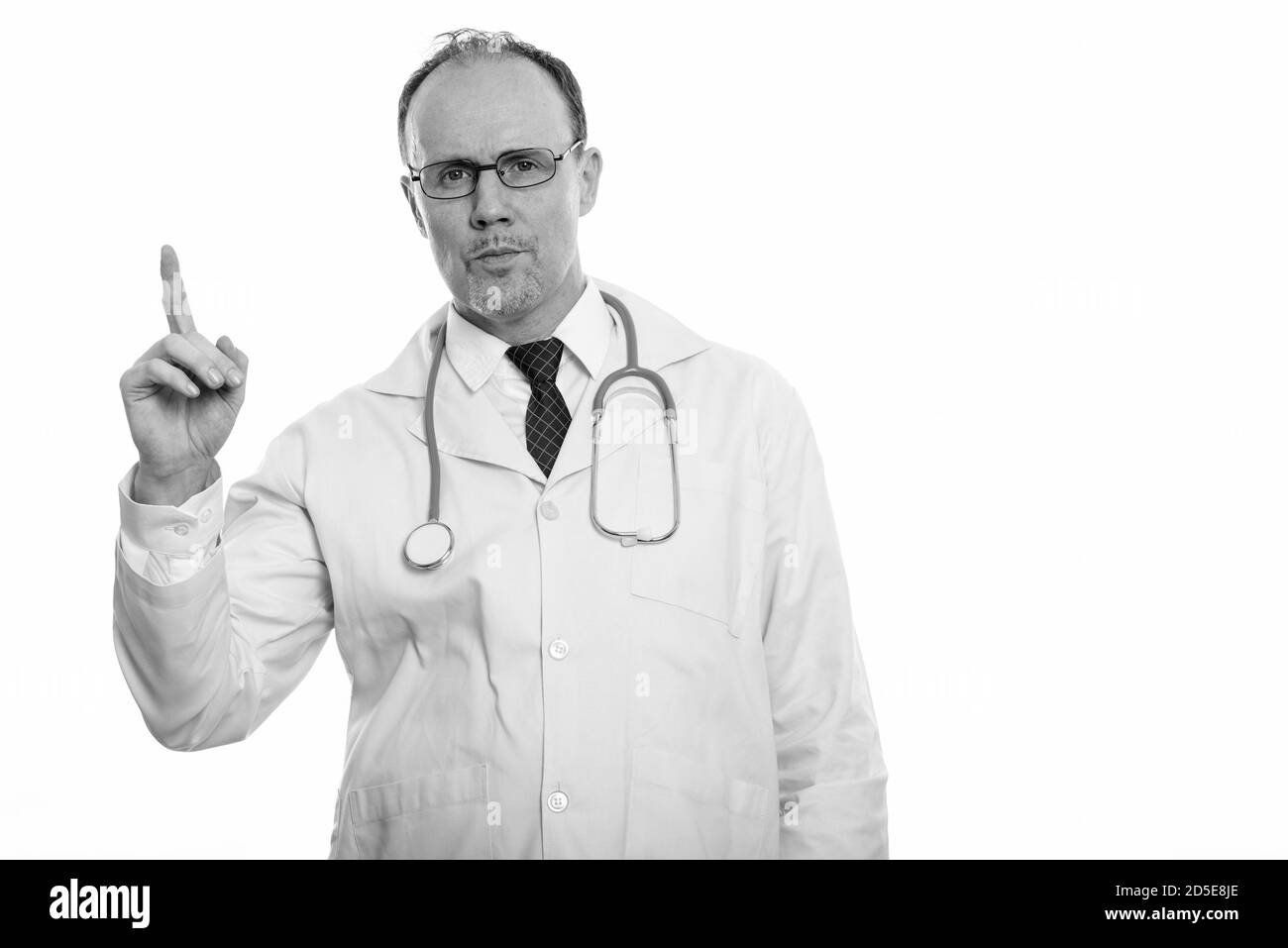 Pointing medical Black and White Stock Photos & Images - Alamy