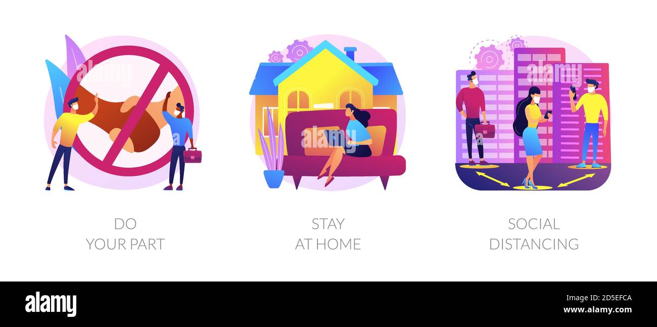 Covid19 outbreak prevention measures abstract concept vector ...