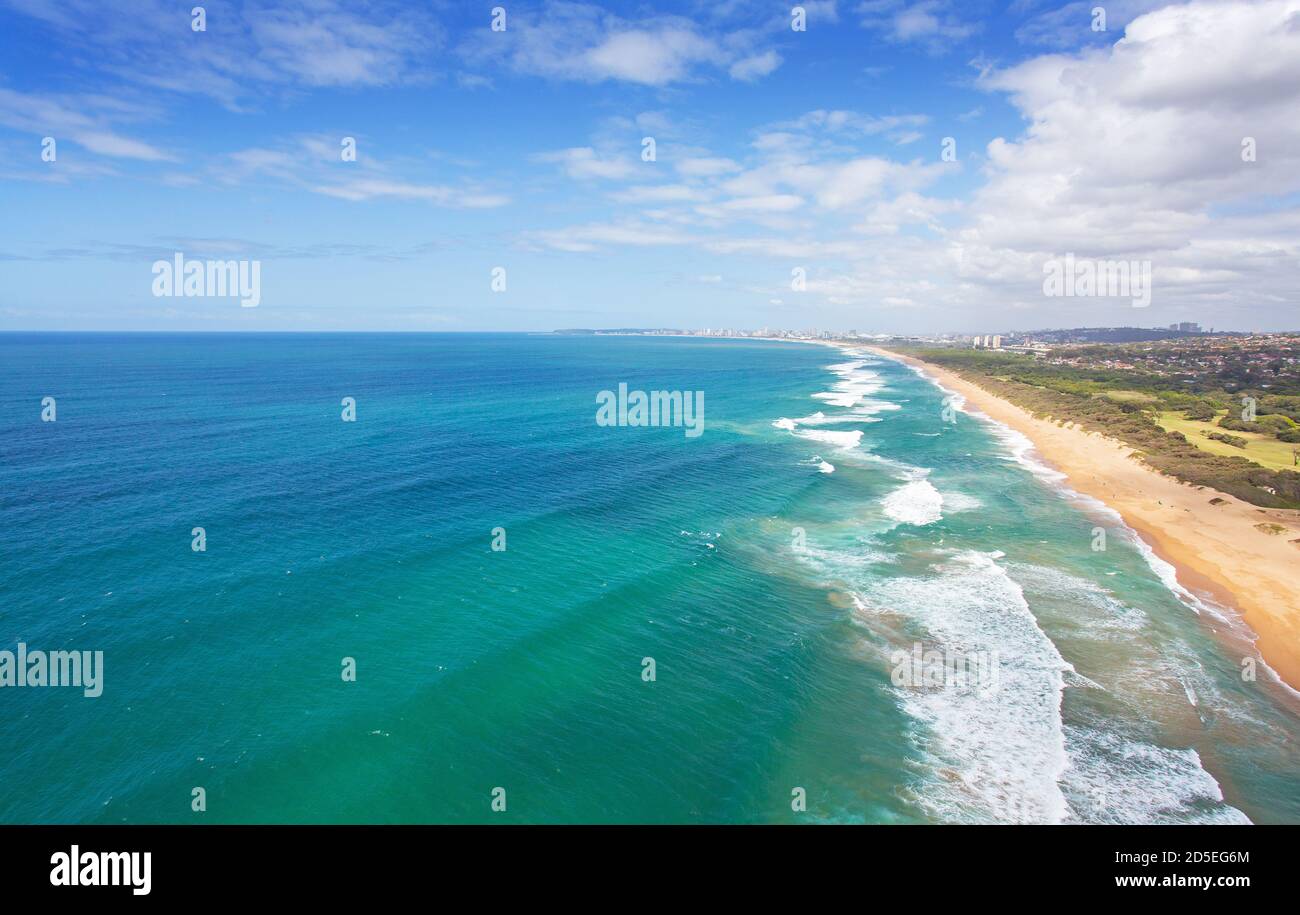 Durban, Kwa-Zulu Natal / South Africa - 09/30/2020: Aerial photo of ...