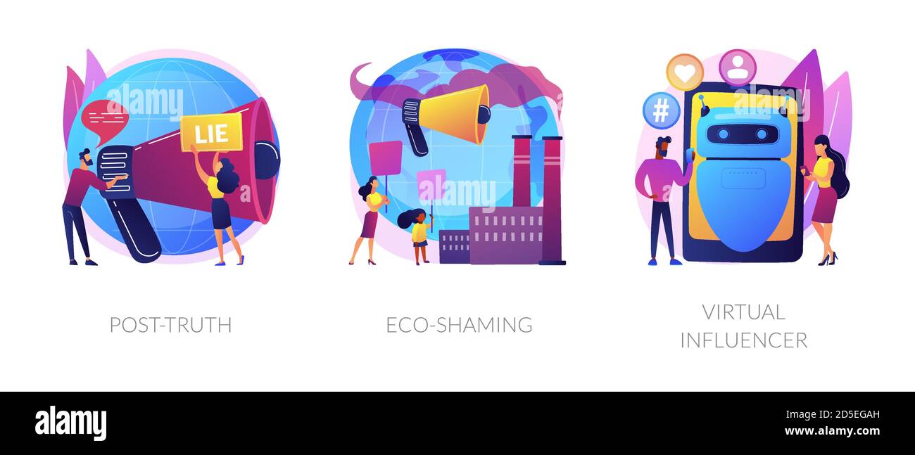 Media influence abstract concept vector illustrations Stock Vector ...