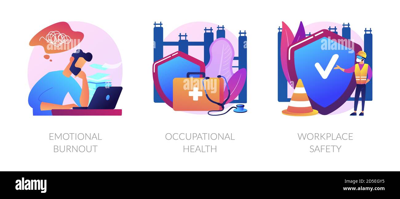 Employee health abstract concept vector illustrations Stock Vector ...