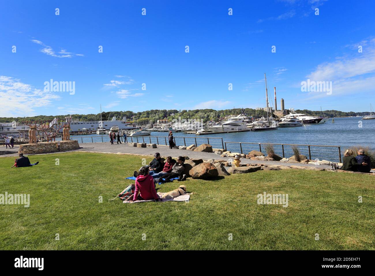Port jefferson harbor Long Island New York Stock Photo - Alamy