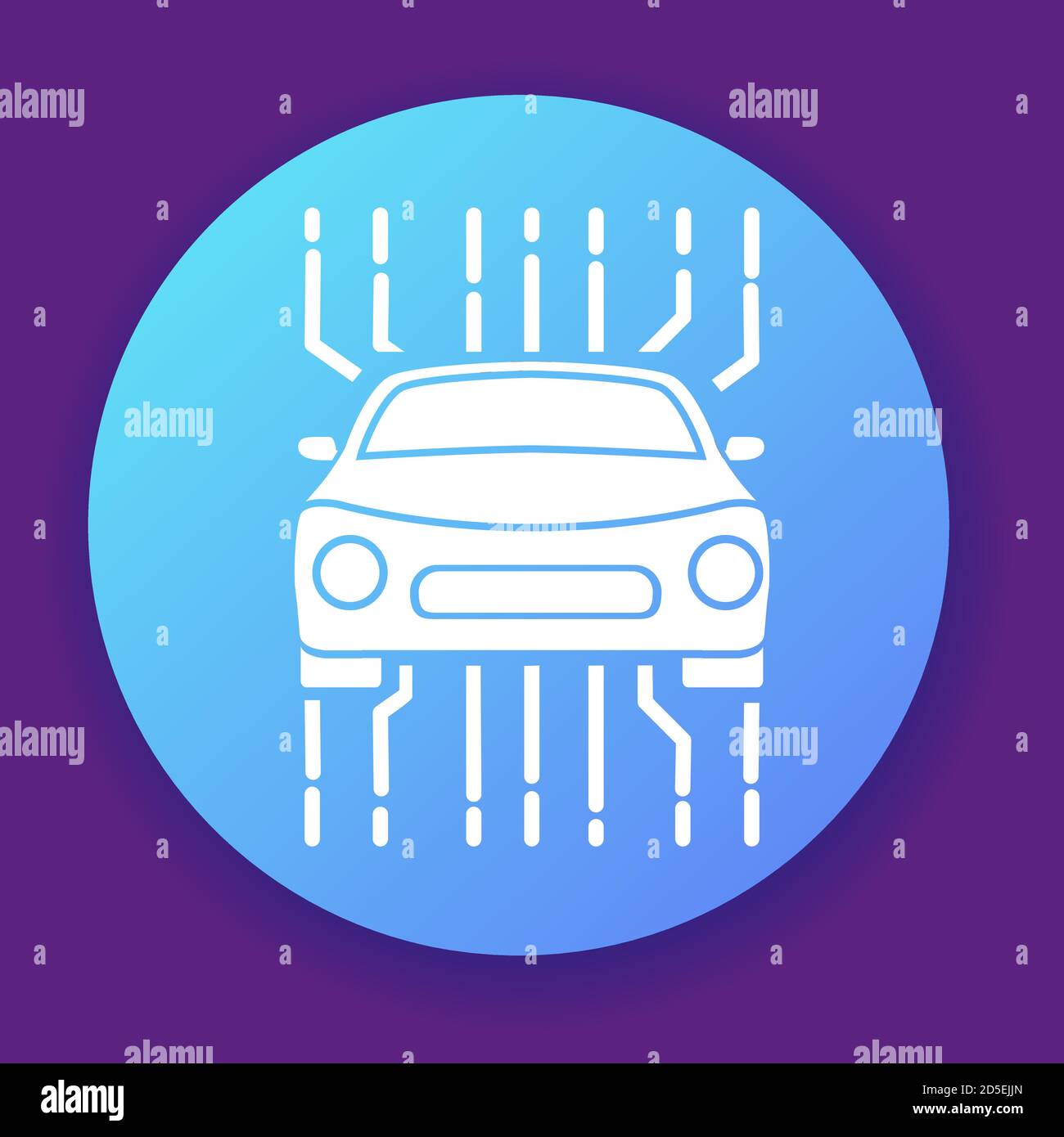 Smart self driving car concept Stock Vector Images - Alamy