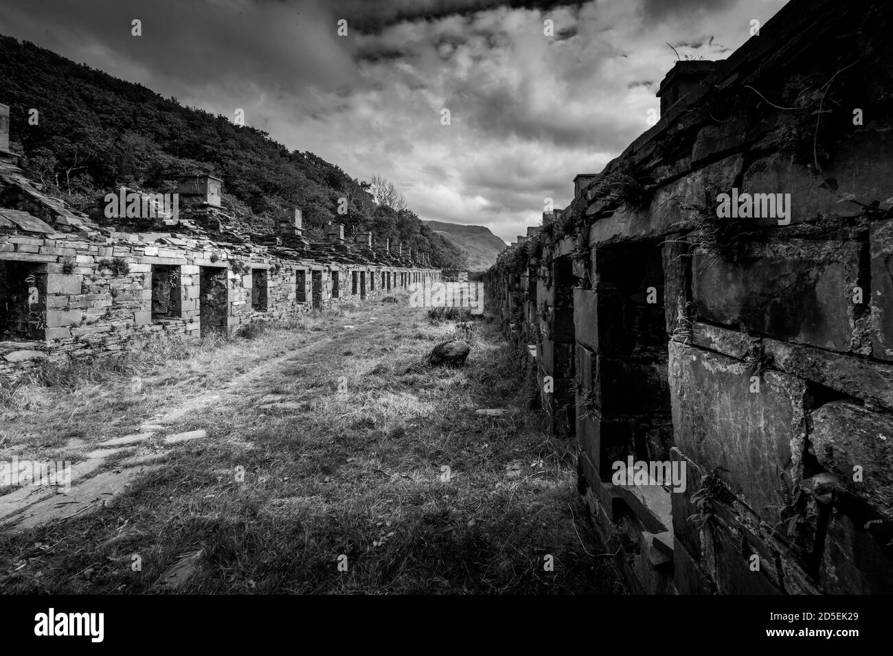 Anglesey Barracks, in the Dinorwic Slate Quarry, LLanberis, Wales, UK ...