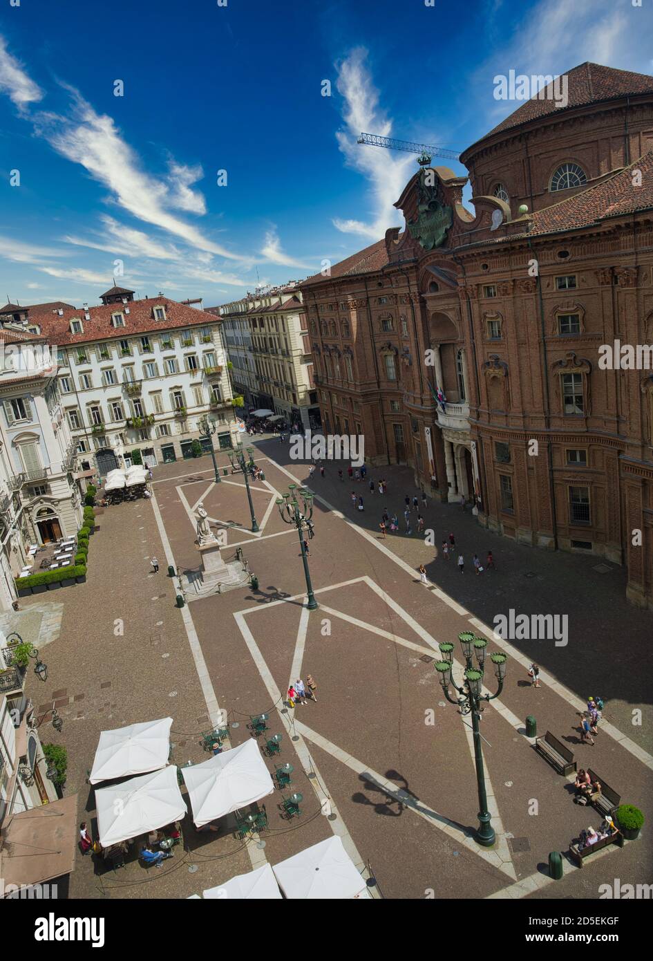 Piazza Carignano, Turin, Italy. An historic square in Turin, it's ...