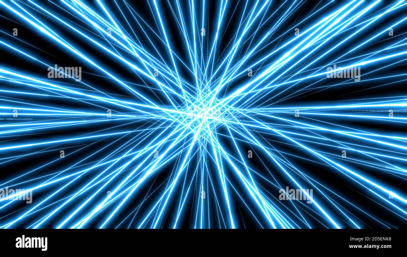 Abstract blue neon lights Stock Photo - Alamy