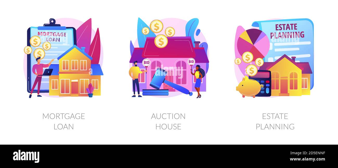 Residential and commercial property abstract concept vector ...