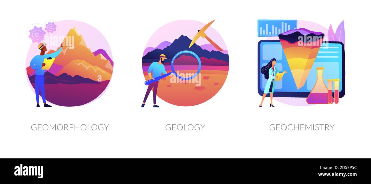 Earth science abstract concept vector illustrations Stock Vector Image ...