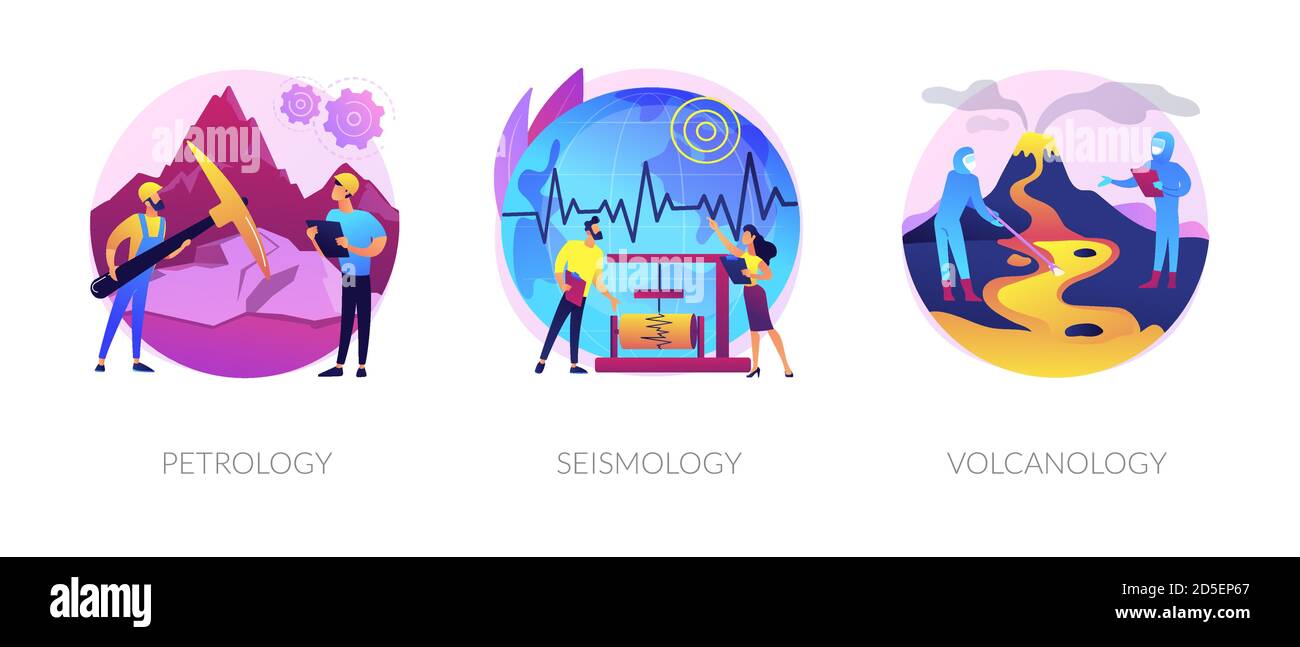 Geology science abstract concept vector illustrations Stock Vector ...