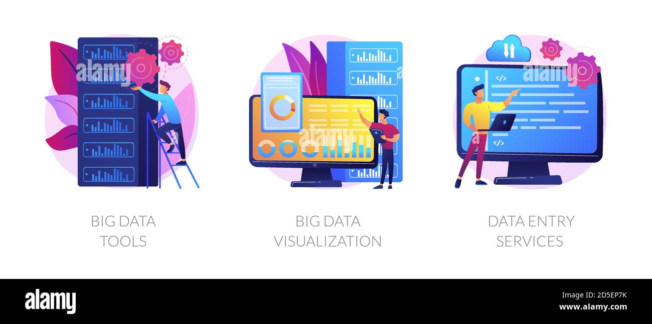 Big Data Vector Concept Metaphors Stock Vector Image And Art Alamy