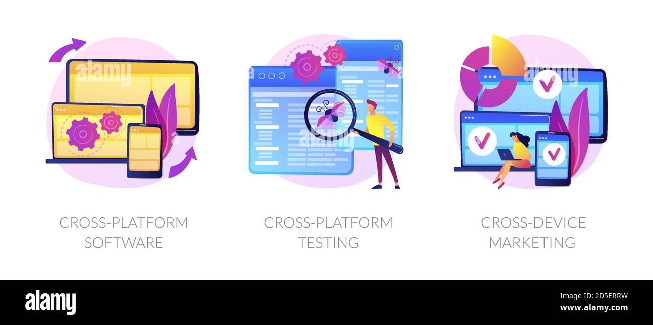 Cross-platform software vector concept metaphors Stock Vector Image ...