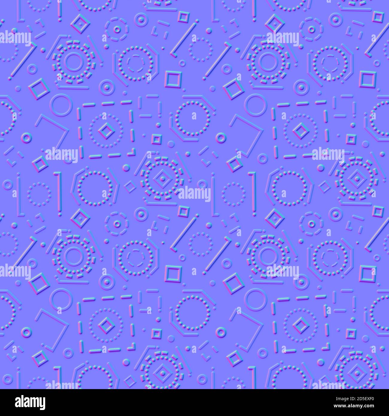 Normal map of abstract background with geometric shapes and lines ...