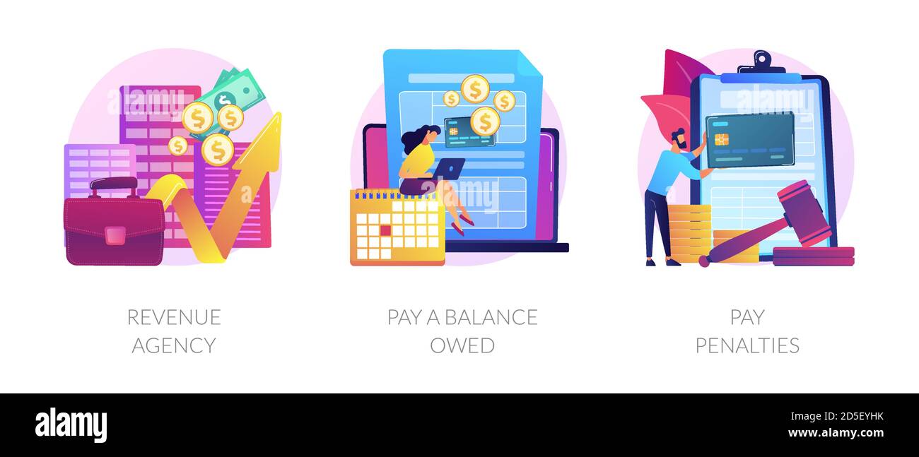 Tax payment cartoon character Cut Out Stock Images & Pictures - Alamy