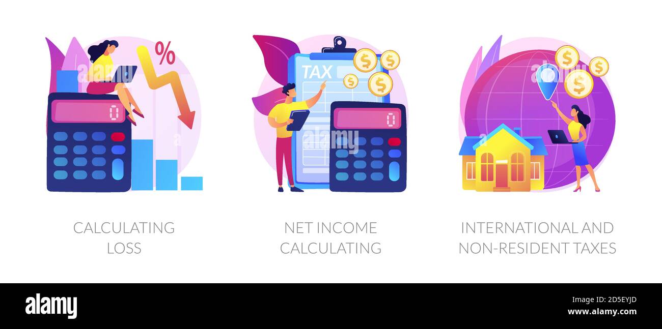 Financial loss and income vector concept metaphors Stock Vector Image ...