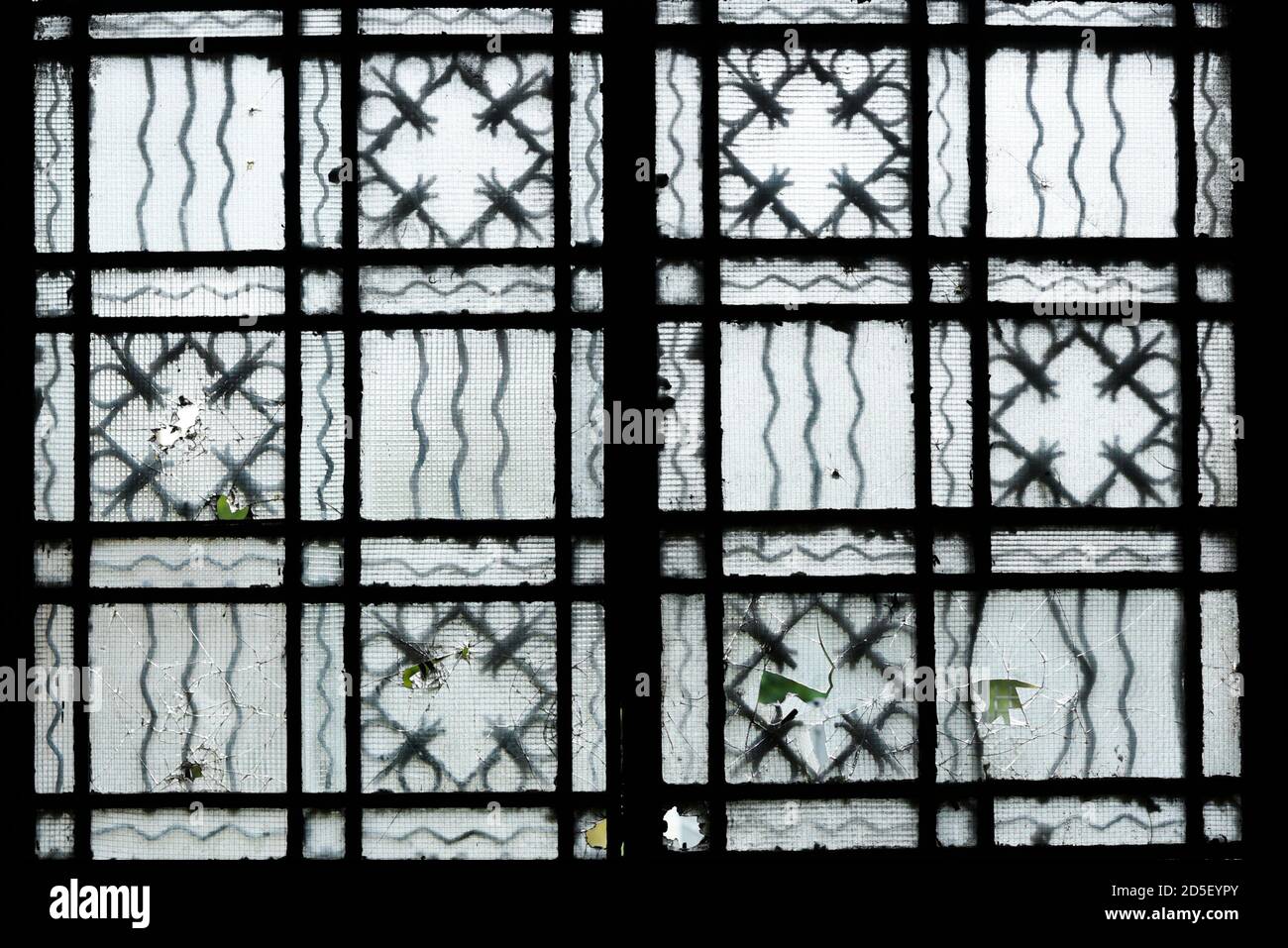 Old dilapidated gate, texture, gate shadow against the light Stock ...