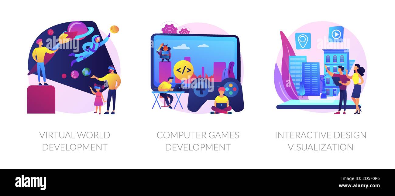 Virtual environment architecture vector concept metaphors Stock Vector ...