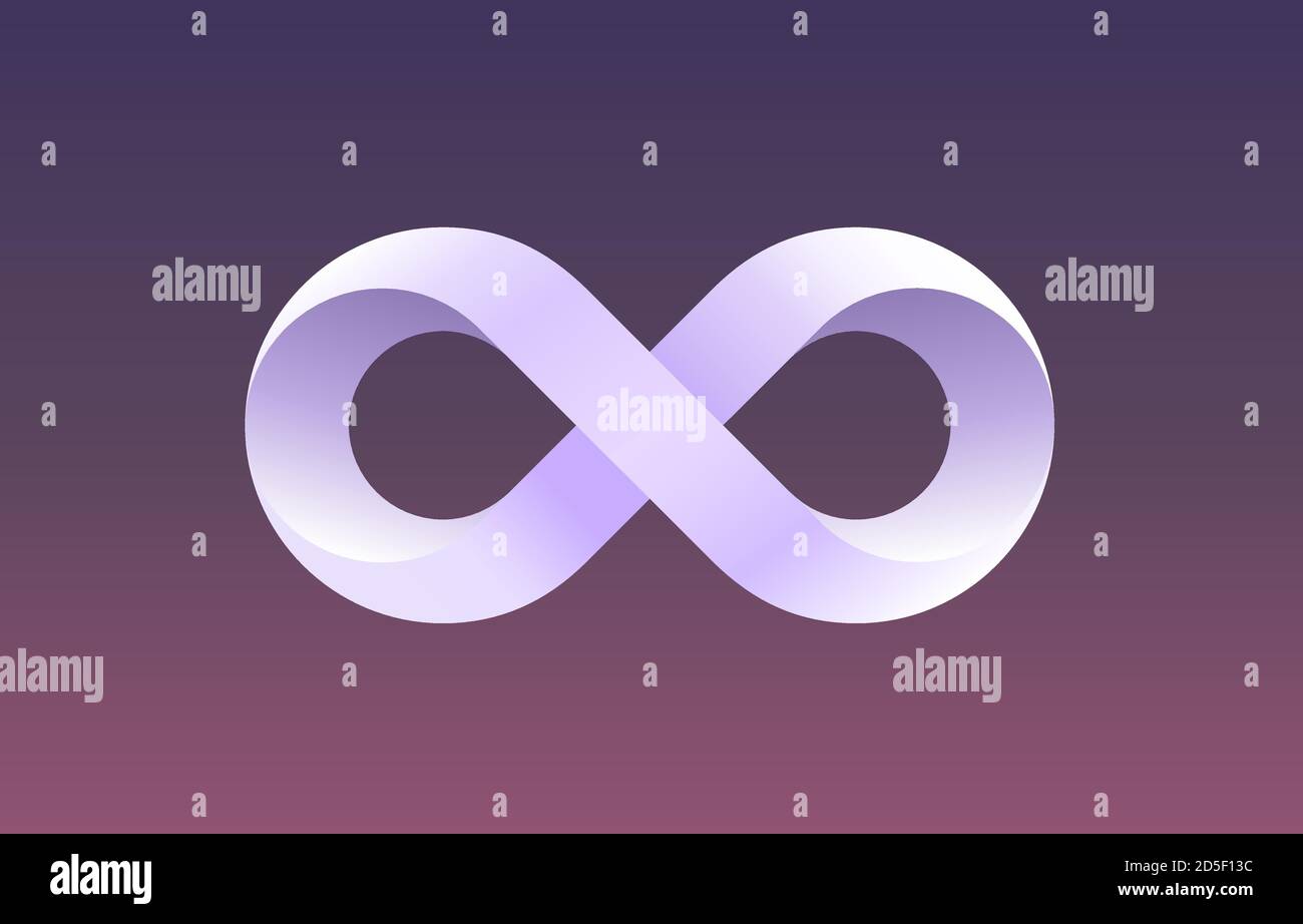 Infinity color icon, sign element geometric, Vector illustration Stock ...