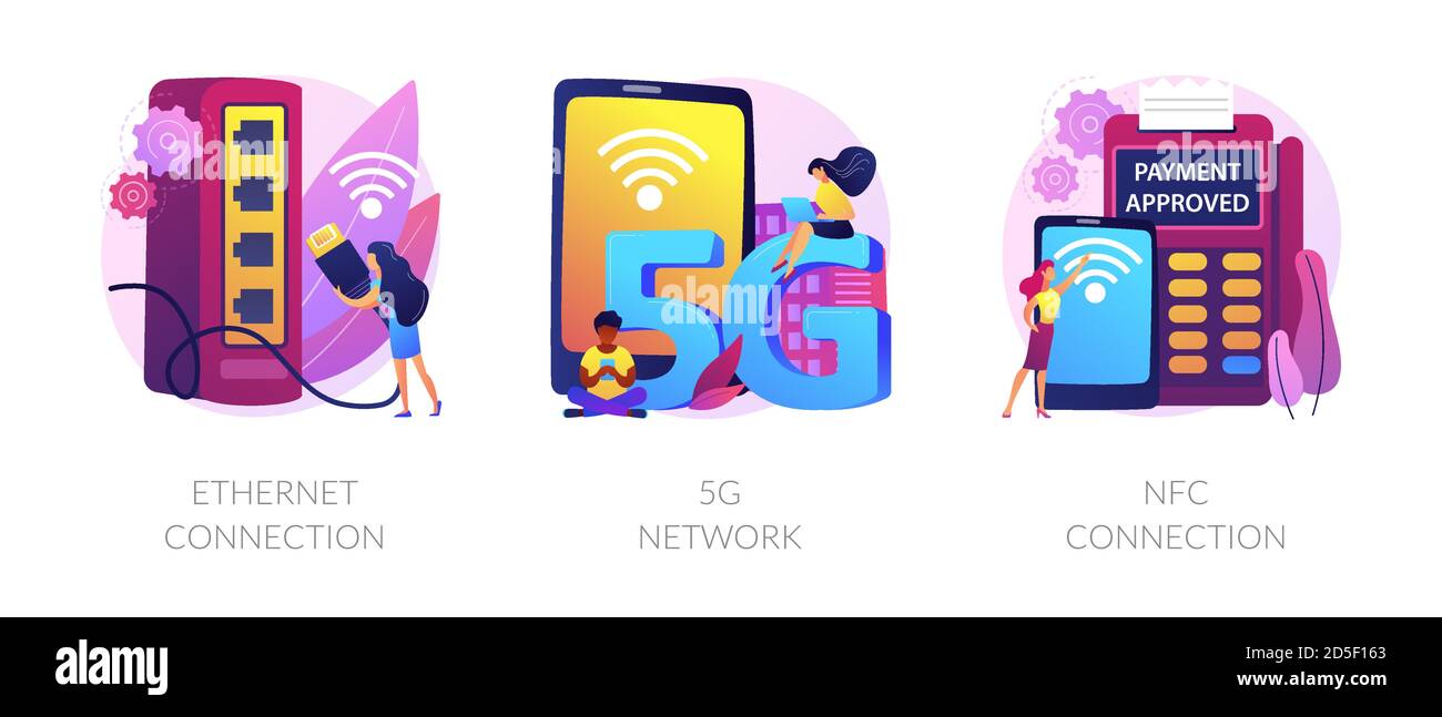 Internet connection vector concept metaphors Stock Vector Image & Art ...