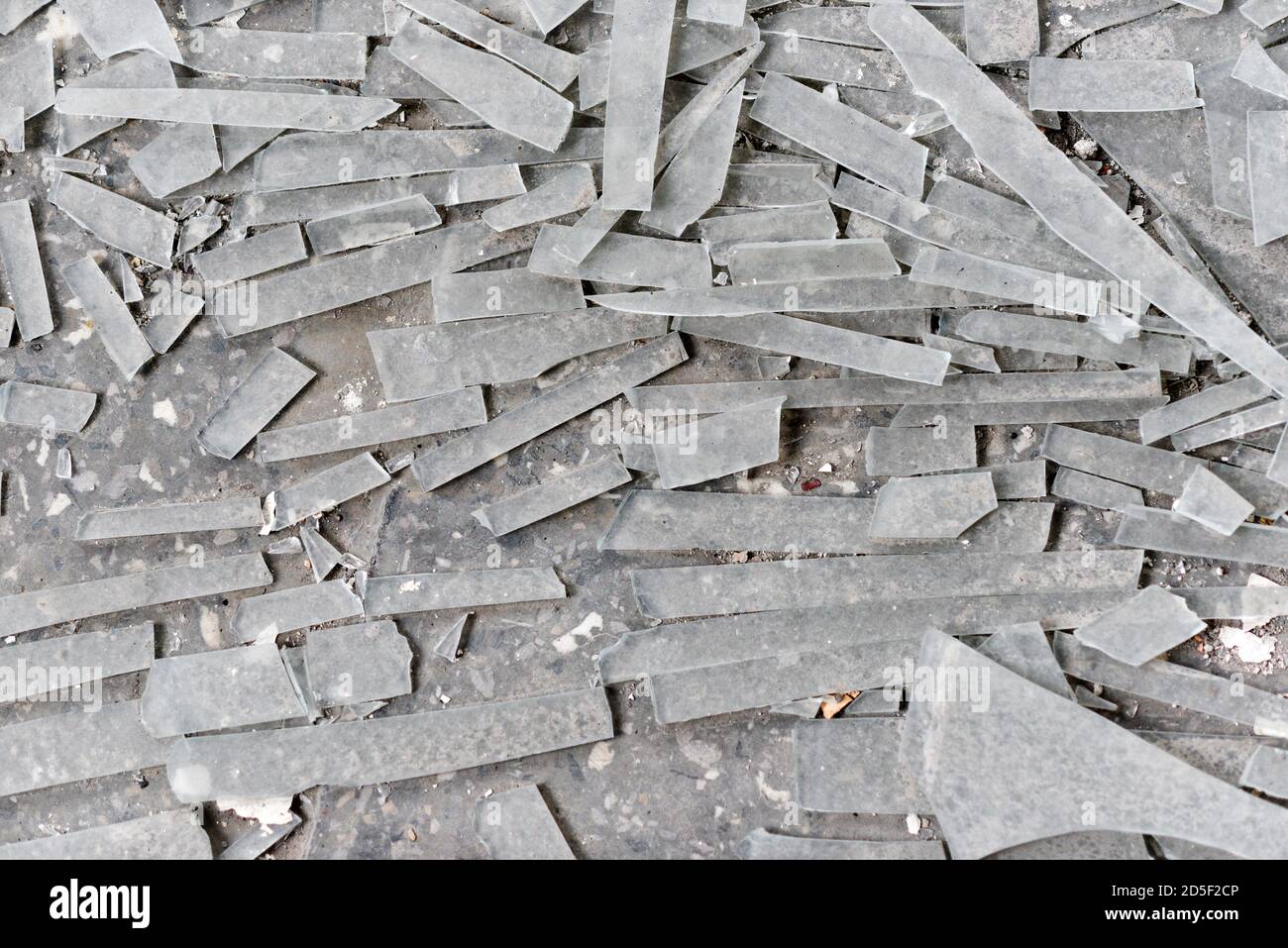 The texture of broken glass in an abandoned old building Stock Photo ...