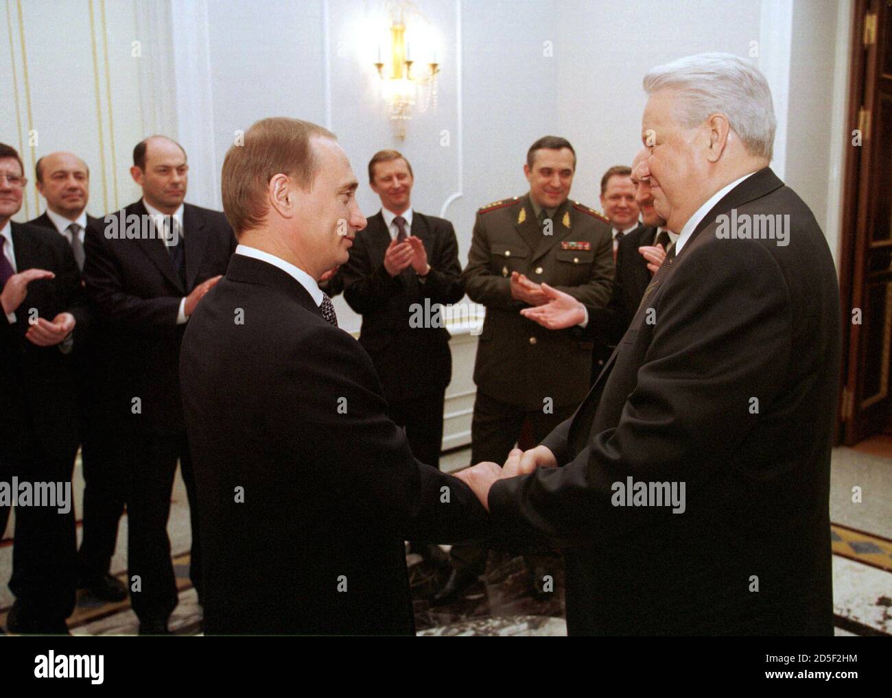 Russian President Boris Yeltsin Hands High Resolution Stock Photography ...