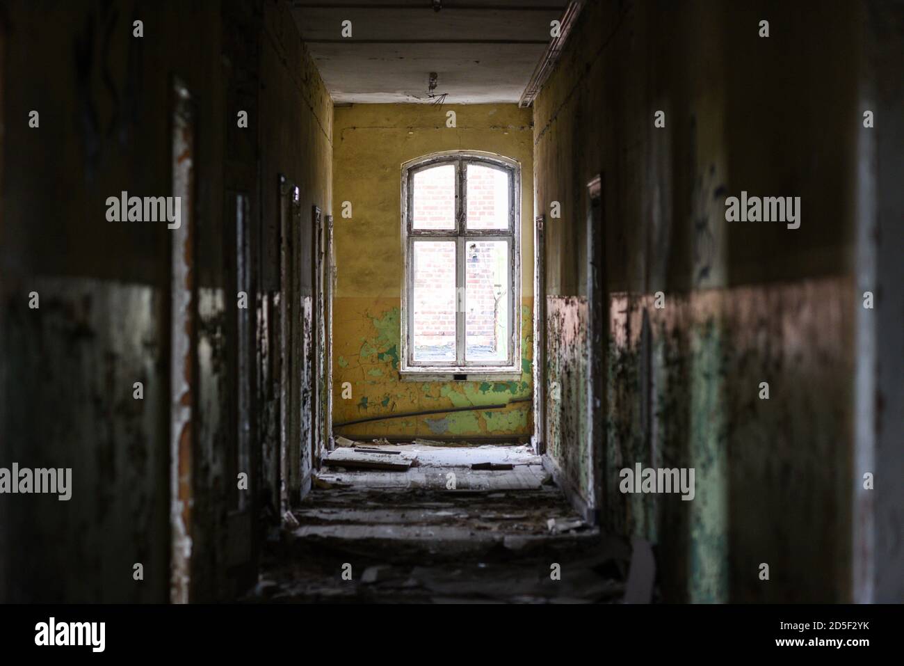 Old dilapidated building interior, urbex. Old dilapidated building ...