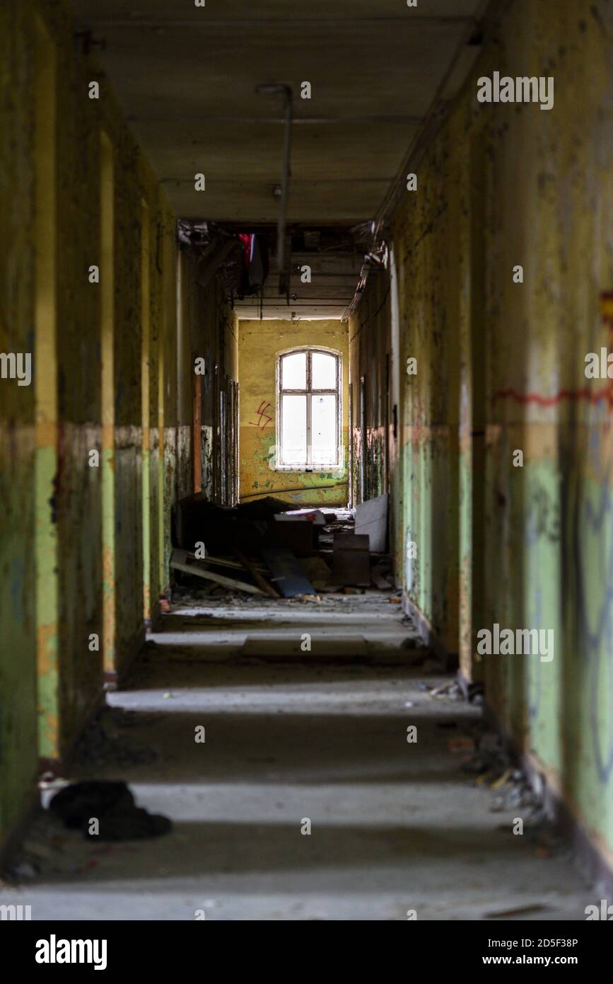 Old dilapidated building interior, urbex. Old dilapidated building ...