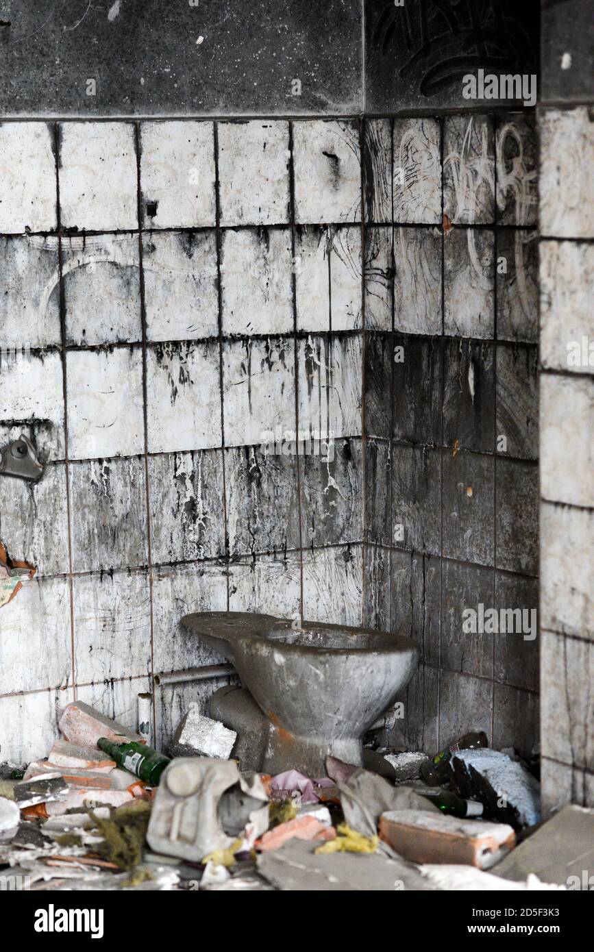 Old dilapidated building interior, urbex. Old dilapidated building ...