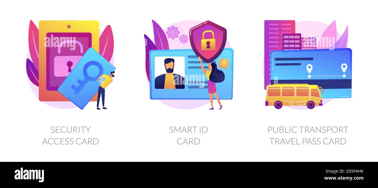 Access and identification cards vector concept metaphors Stock Vector ...