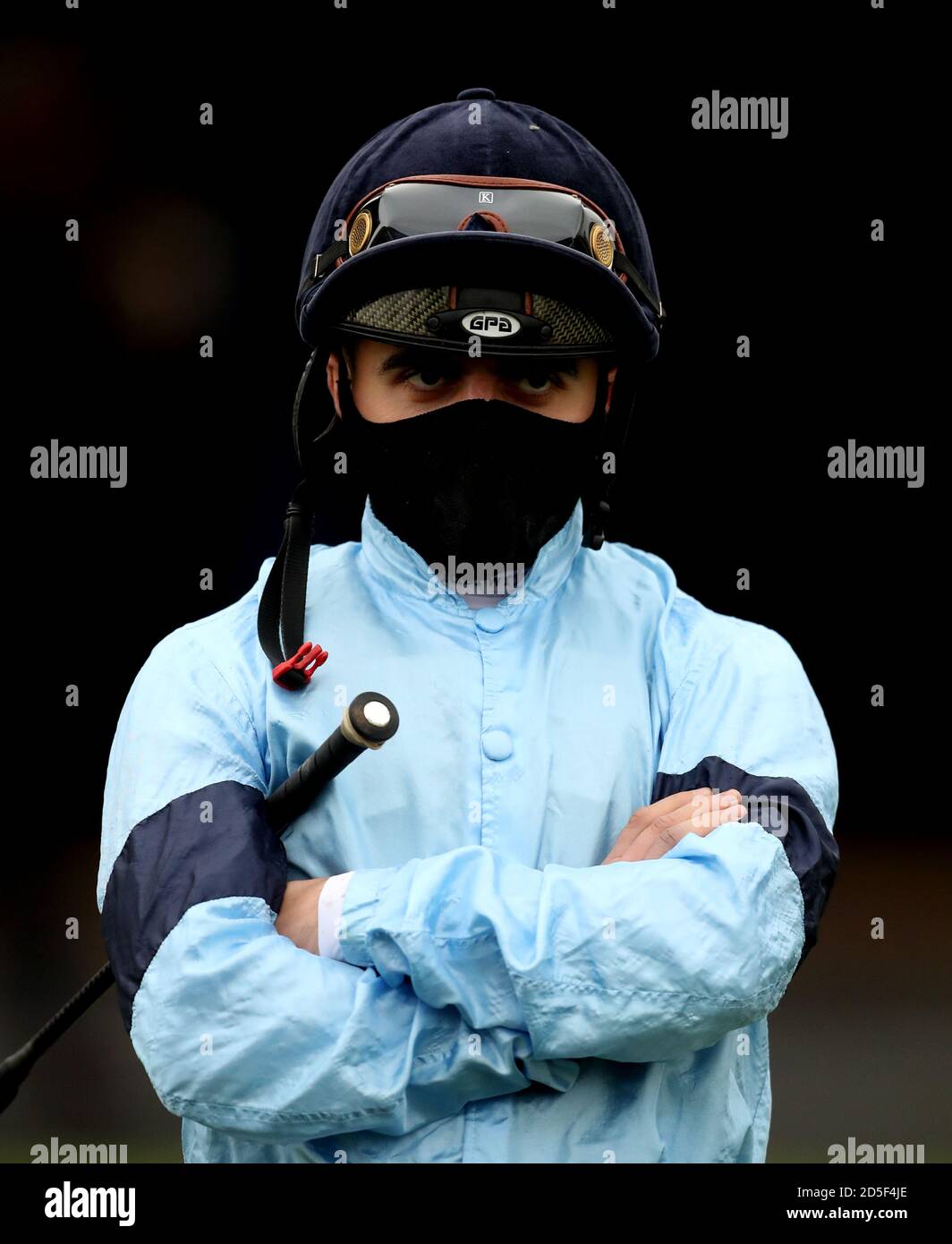 Jockey Andrea Atzeni at Leicester Racecourse Stock Photo - Alamy
