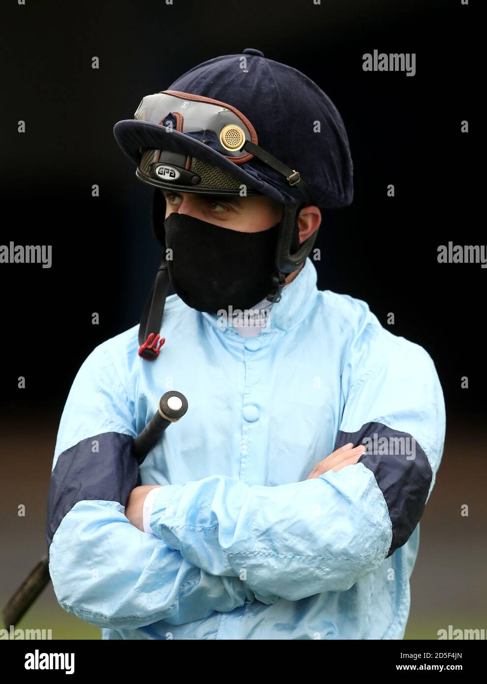Jockey Andrea Atzeni at Leicester Racecourse Stock Photo - Alamy