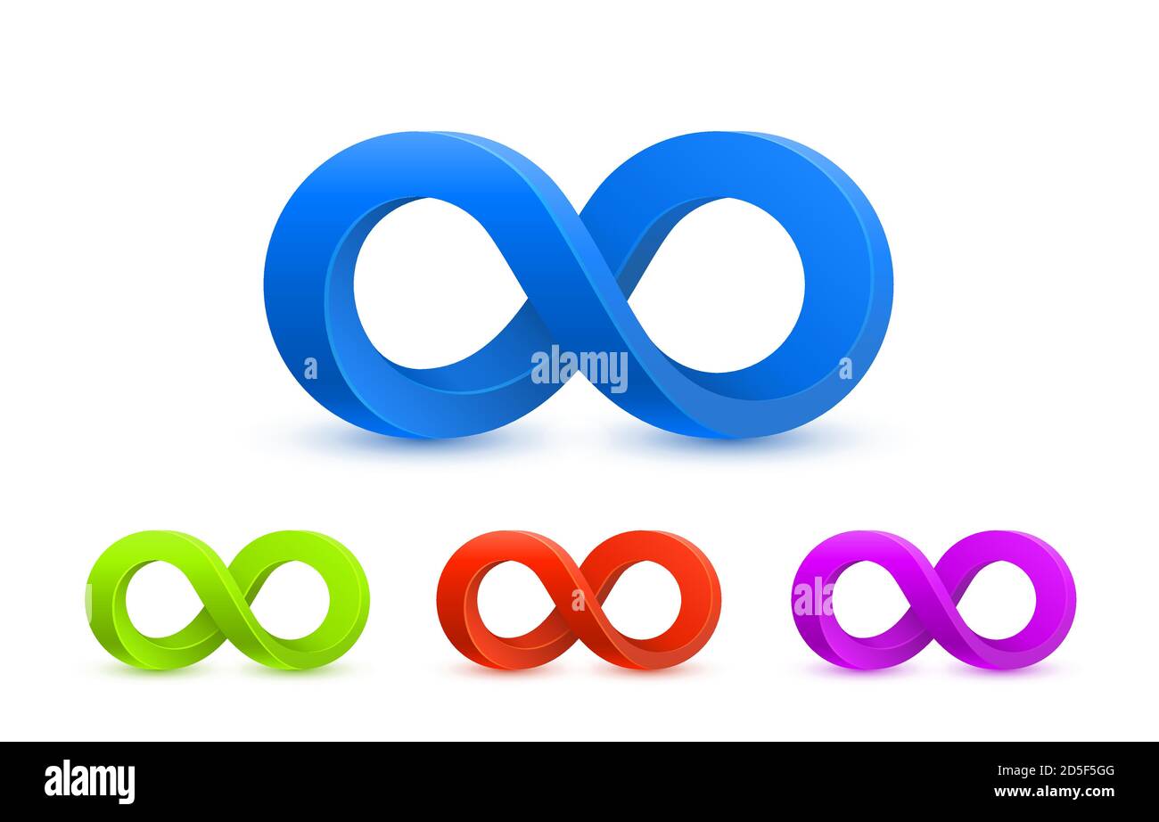 Infinity color icon, sign element graphic, Vector illustration Stock ...