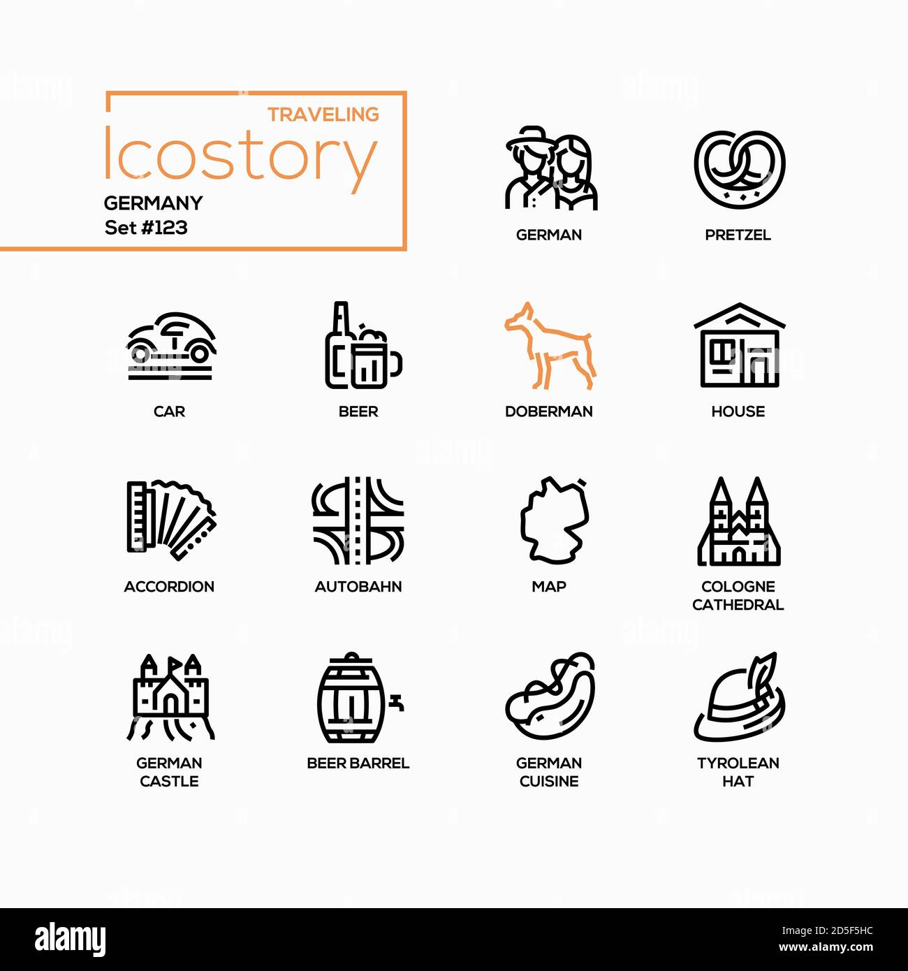 Germany cologne line travel Stock Vector Images - Alamy