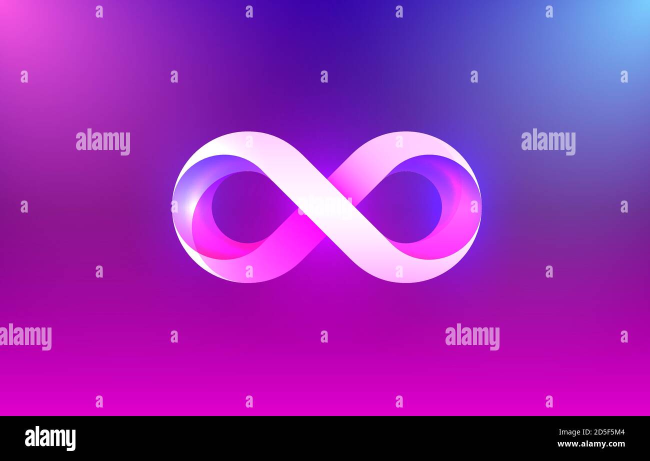Infinity color icon, sign element geometric, Vector illustration Stock ...