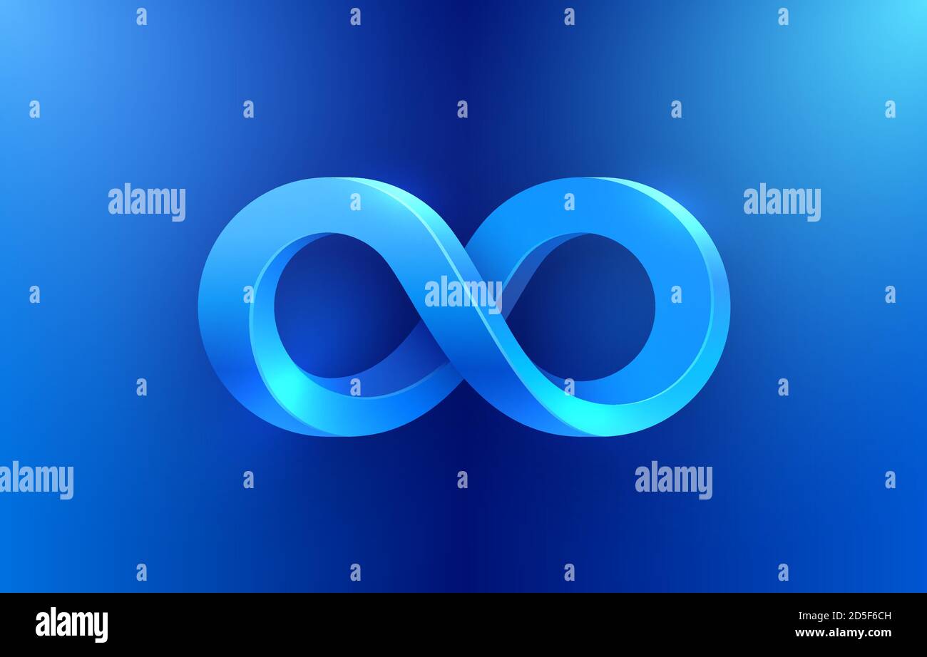 Infinity color icon, sign element graphic. Vector illustration Stock ...