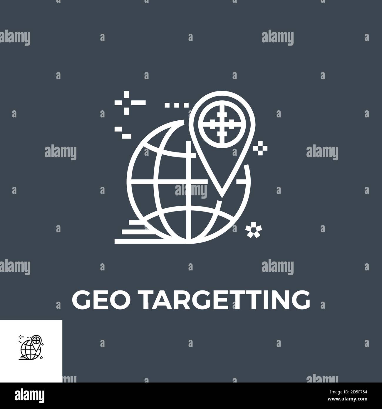 Geo targeting icon Stock Vector Images - Alamy