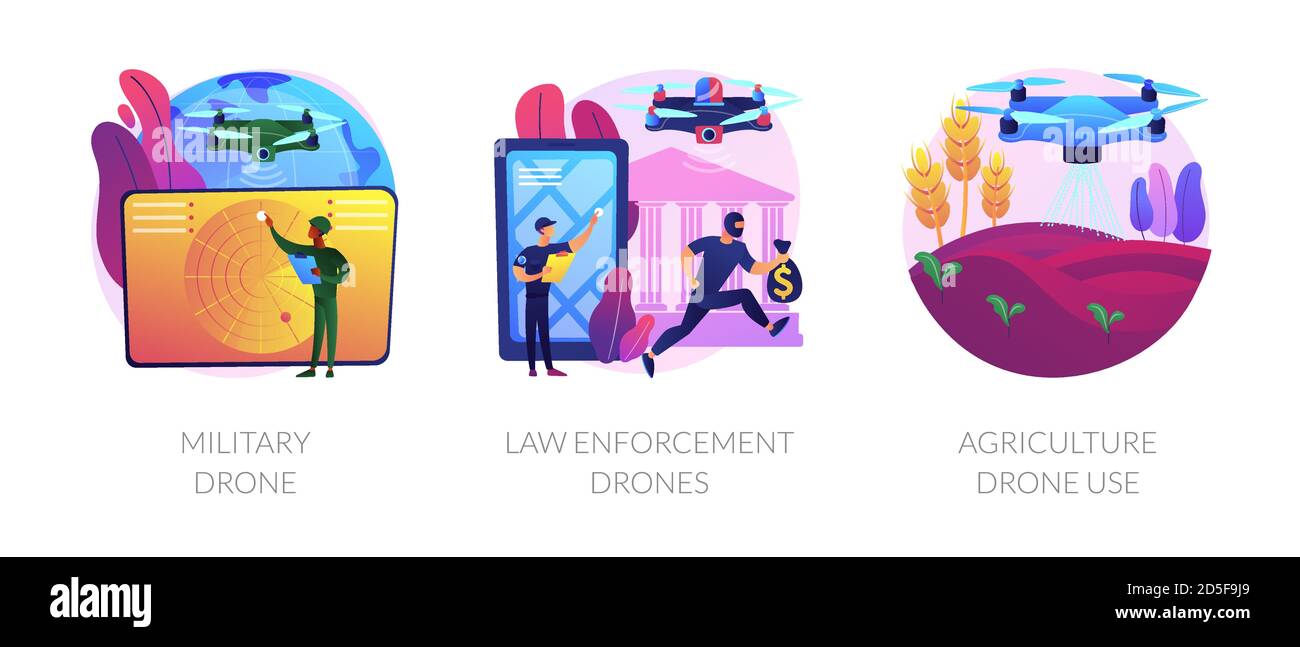 Drone technology vector concept metaphors Stock Vector Image & Art - Alamy