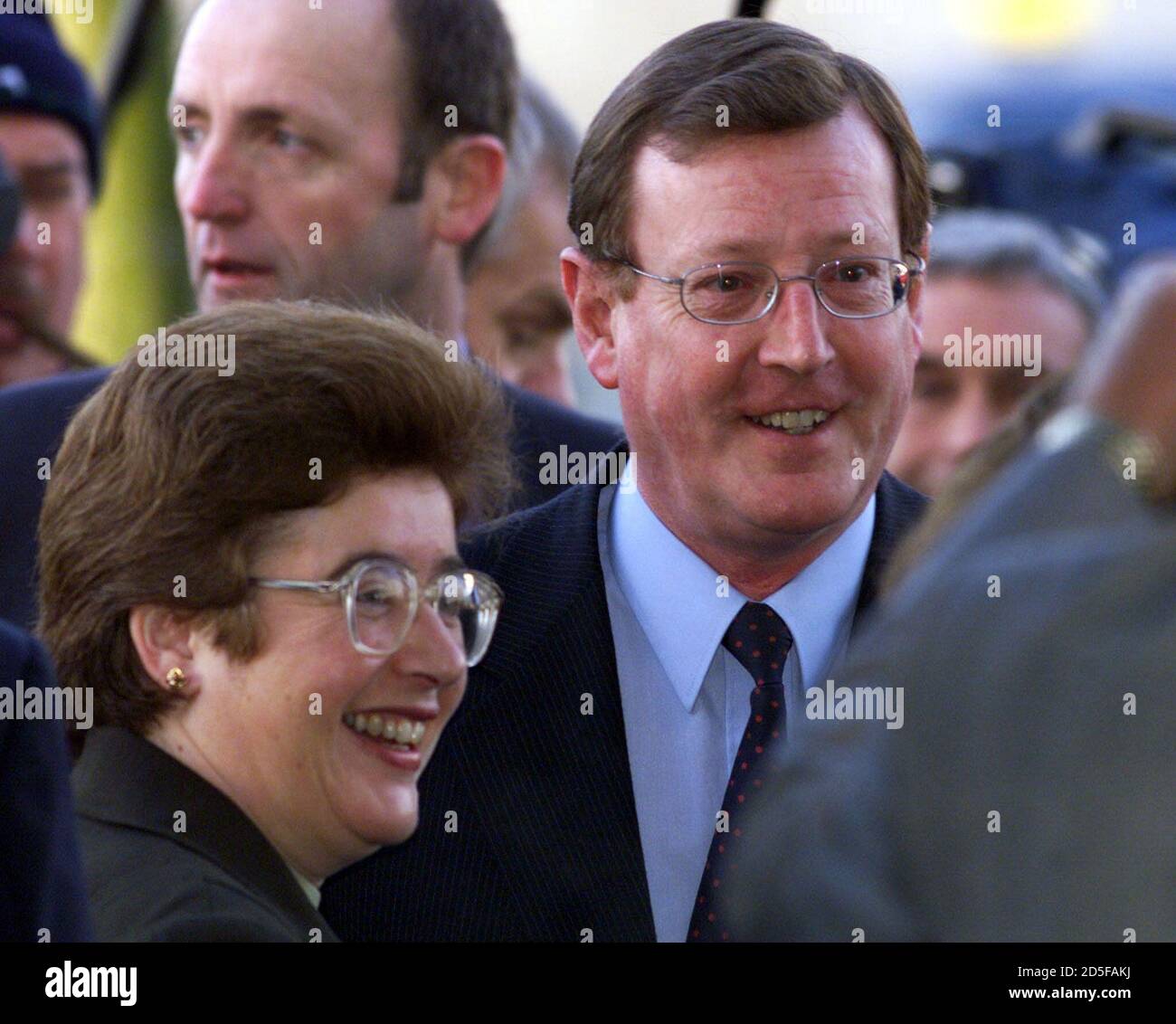 Ulster unionist leader david trimble arrives with wife daphne hi-res ...