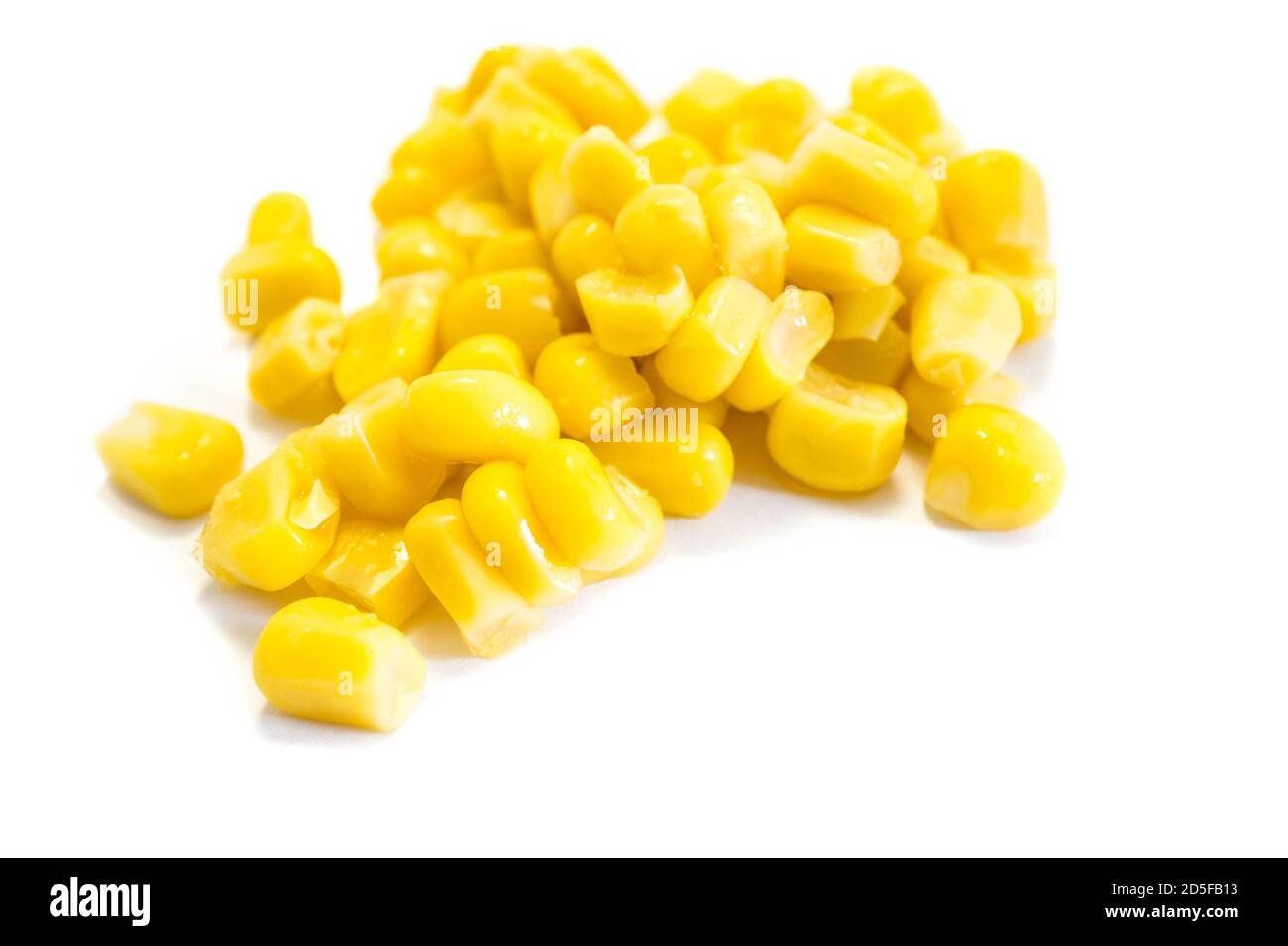 Corn kernels isolated on white background Stock Photo - Alamy