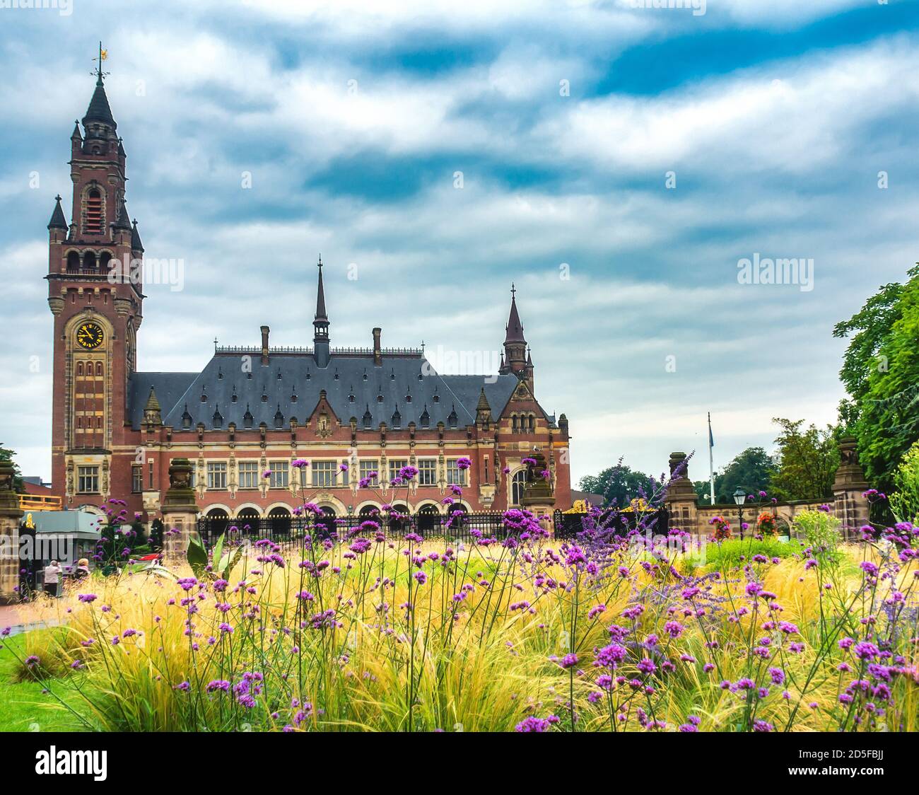 Beautiful shot of the historic Peace Palace in the Netherlands Stock ...